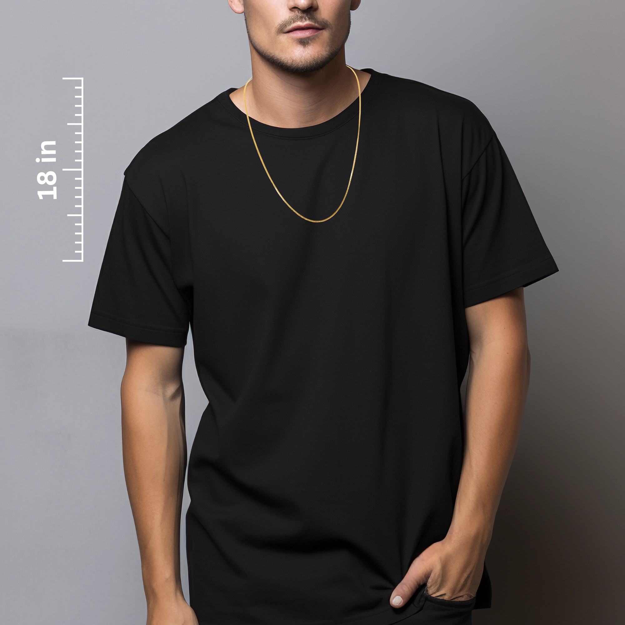 22K V Chain – Classic Diamond
